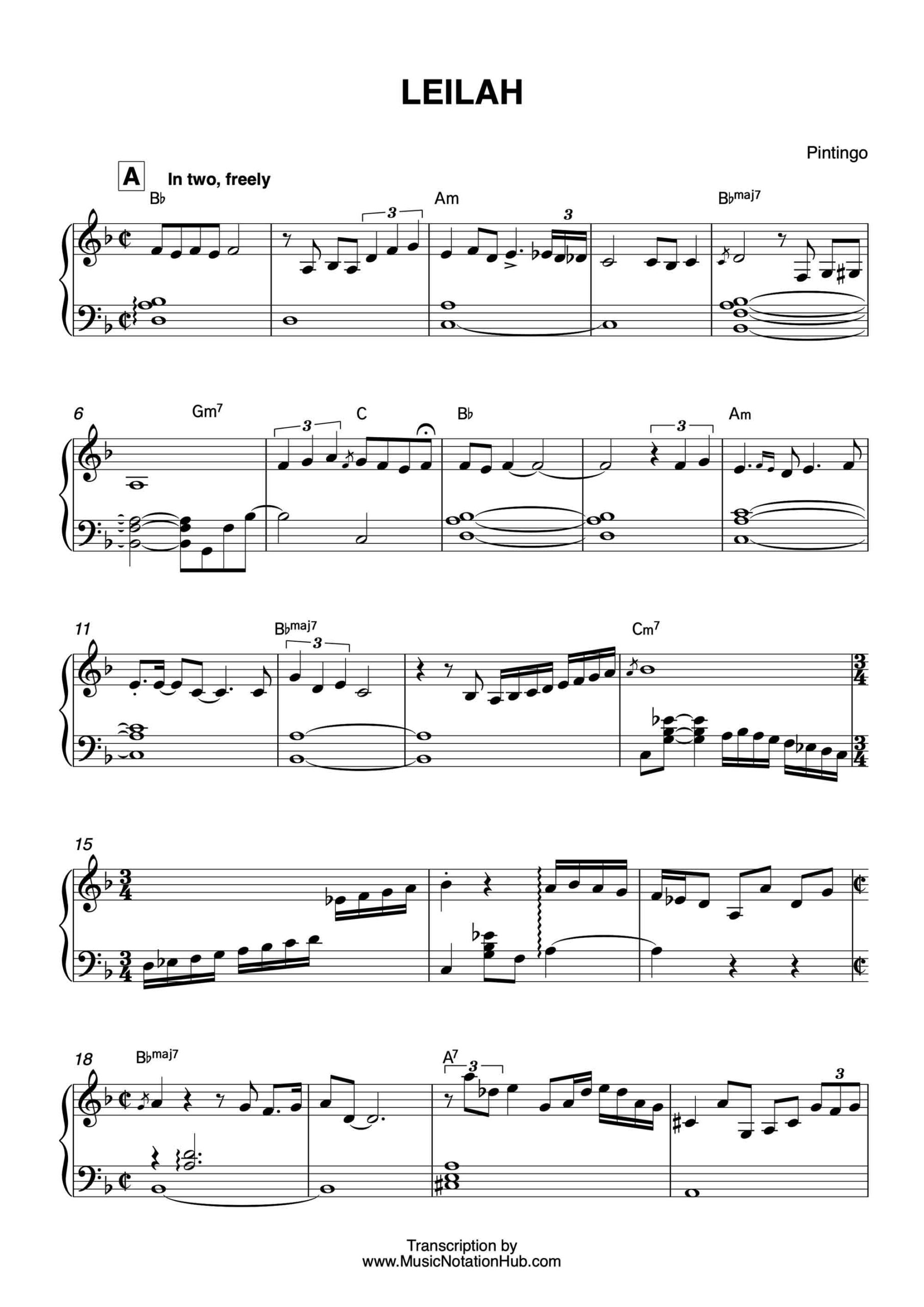 Piano Transcription Services | Music Notation Hub