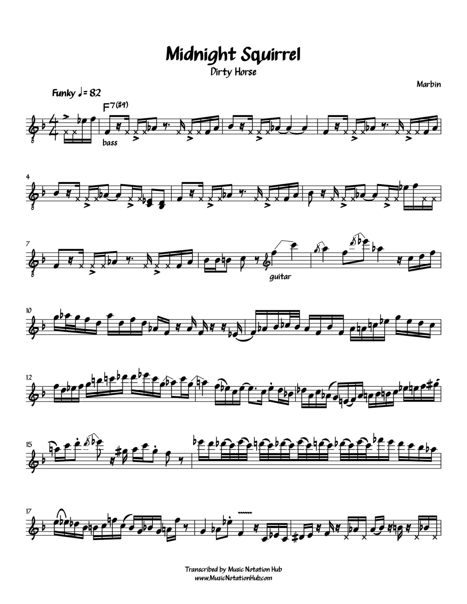 Lead Sheet Transcription | Music Notation Hub